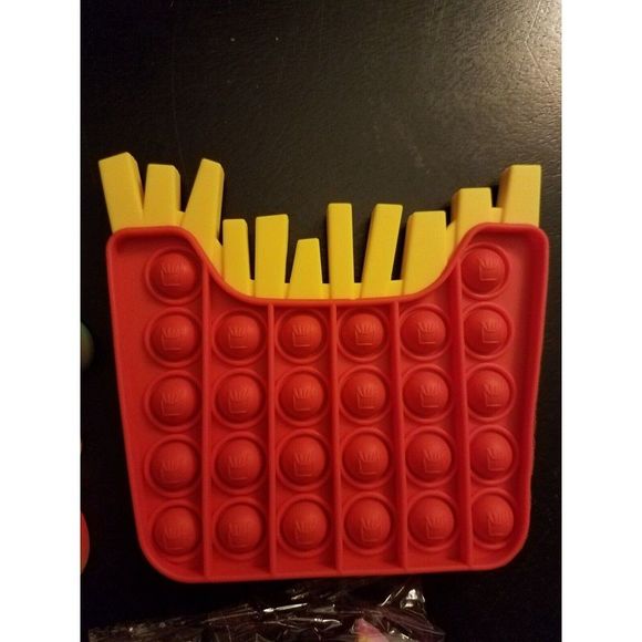 Fidget | Toys | Lot 2 Burger Fries Drink Ice Cream Cone Silicone ...